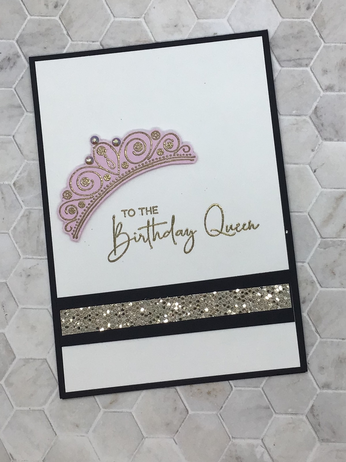 Friendship Royalty shoebox swap card - The Stamping Green
